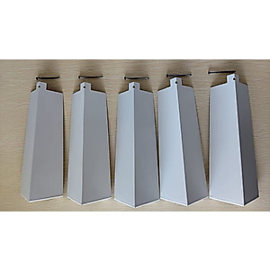 5 - New Aluminum Outside Siding Corner 8 Inches 5 Nails Included