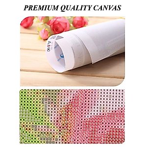 5D Diy Diamond Painting Cartoon 16x16 inch Round Drill Rhinestone Embroidery for Wall Decoration