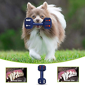 LPHSNR Upgrade Mango Dumbbells Dog Toys for Aggressive Chewers,Dog Toys for Boredom and Stimulating,Interactive Durable Dog Toys Tough Natural Rubber Dumbbell Toy for Large Medium Dogs