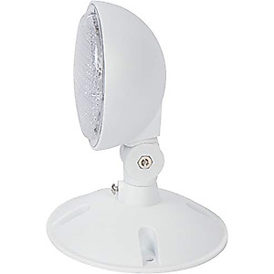 Morris Products Remote Emergency Light Head – Single Head LED Lamp, Weatherproof Emergency Exit Lighting – 3.6 Volts, 1.7 Watts, White, (73126)