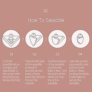 G-Tree Organic Muslin Swaddle Blanket- 47 x 47 inch Ultra Soft Muslin Swaddle Blankets, Muslin Receiving Blanket - Perfect （Snowflake）