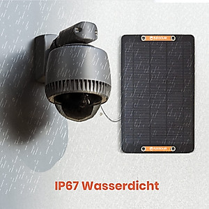 FlexSolar 2 Packs Mini USB Solar Panel Small 5V 6W Solar Chargers with High Performance Monocrystalline for Camera,Water Pump,Small Fan,Bicycle,Power Bank,Camping Lanterns