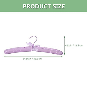 YARNOW Heavy Duty Coat Hangers Satin Padded Hangers, Pack of 6 Sweater Hangers No Shoulder Bump, Sweater Hangers No Bump (15 x 4. 5 Inch Assorted Color) Heavy Duty Hangers