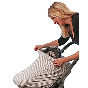 Carseat Canopy & Nursing Cover + 8 Nursing Pads Bundle By West Gray Is Perfect For Baby Shower Gifts – Buying These Breastfeeding Products Together Is Less Expensive Than Buying Them Individually.