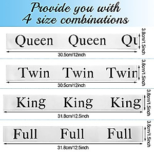 8 Pieces Bed Sheet Organizer Sheet Keepers Closet Organization King Twin Full Queen Sheet Straps Elastic Bed Sheet Storage Bedding Bands Closet Organizer for Wardrobe Dorm Laundry Room (Black)