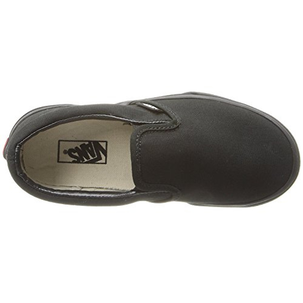 Vans Kids Unisex Classic Slip On, Black/Black, Size 13 Little Kid