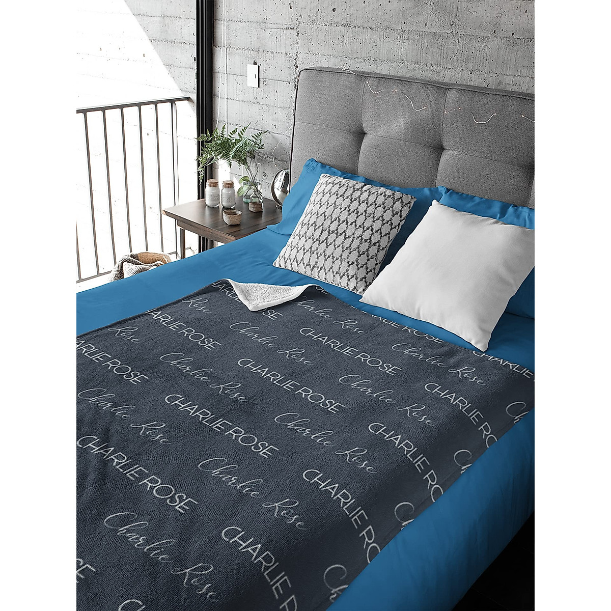 Personalized Name Swaddle For Newborn, Personalized Blanket, Customized Baby Name Blanket, Personalize Baby, Swaddle Blanket, Baby Blanket, Monogram Blanket, New Baby, King (MPDHG1754-MBBlack)