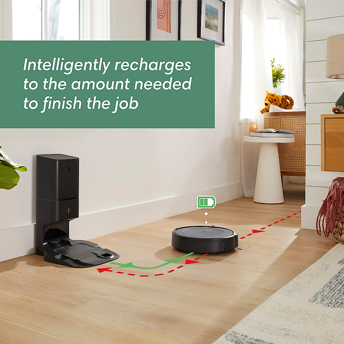 iRobot Roomba i3+ EVO (3550) Self-Emptying Robot Vacuum – Now Clean By Room With Smart Mapping, Empties Itself For Up To 60 Days, Works With Alexa, Ideal For Pet Hair, Carpets​