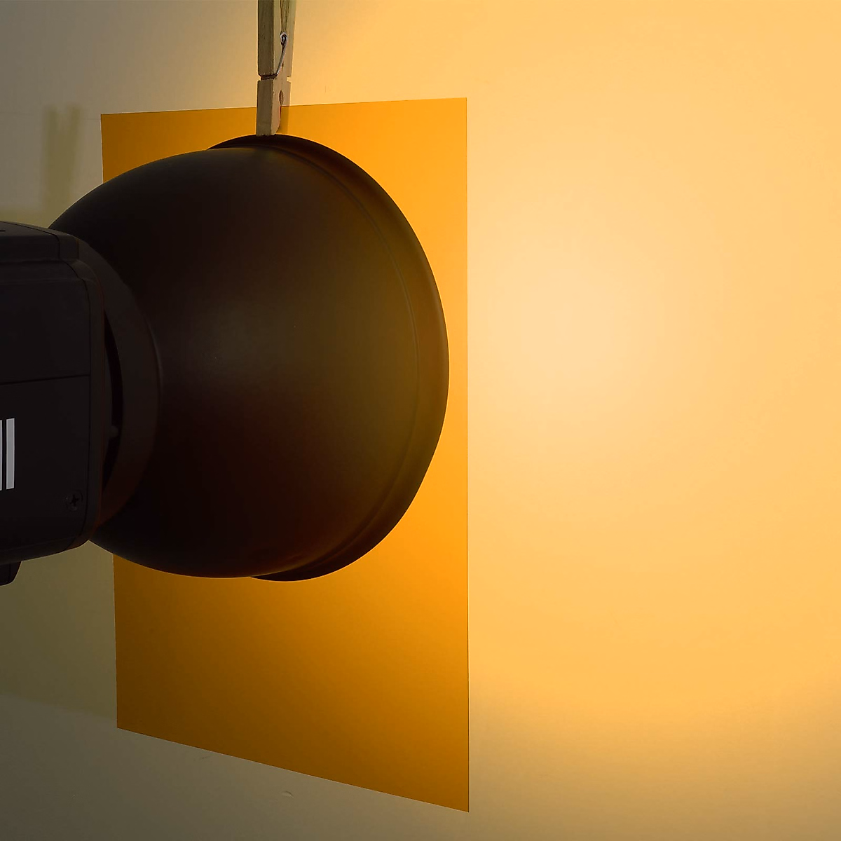 9 Pack Gel Filter Colored Overlays Correction Gel Light Filter Transparent Color Film Plastic Sheets, 11.7 by 8.3 Inches (Orange)