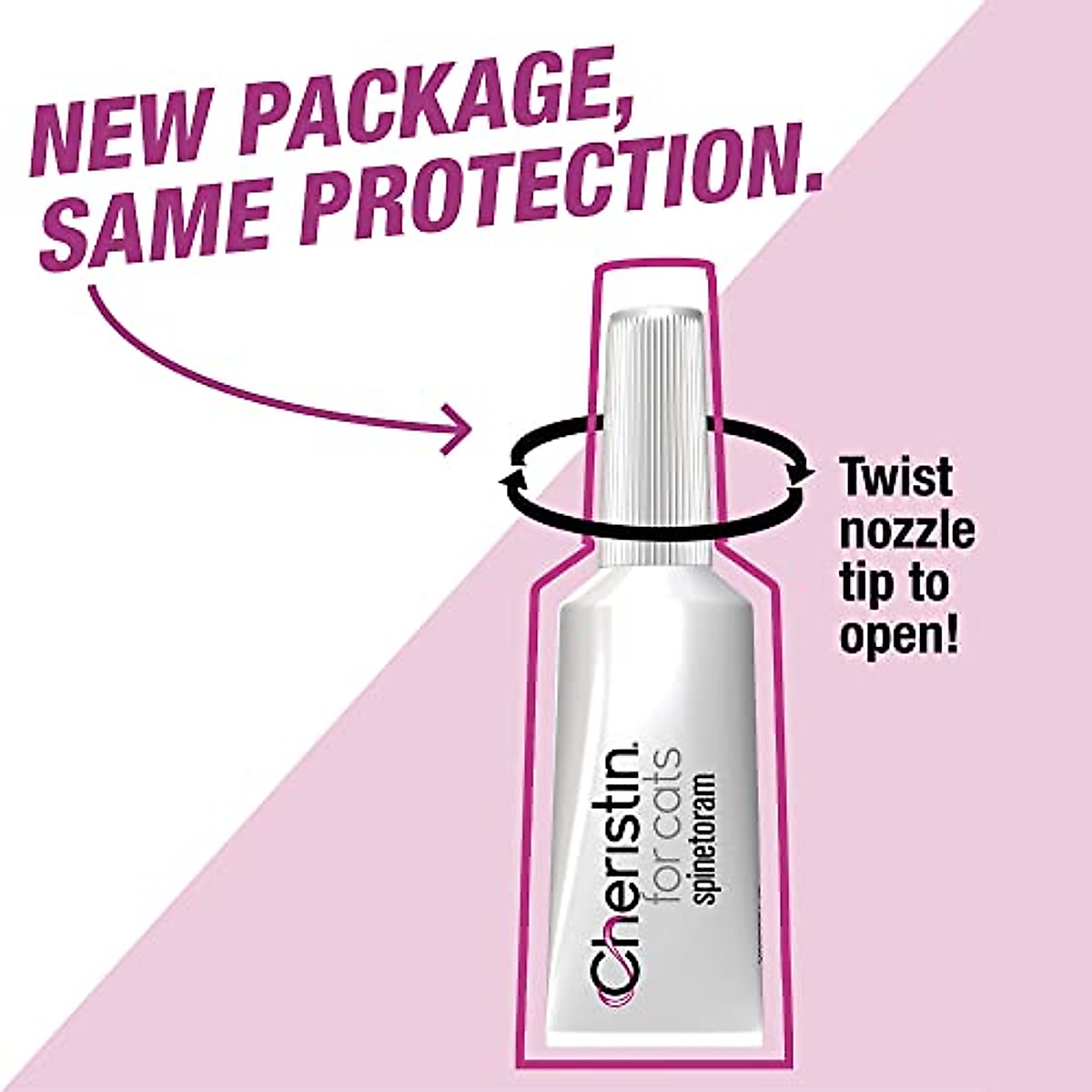 Cheristin for Cats Topical Flea Prevention – Starts Killing Fleas in 30 Minutes, 6 Dose