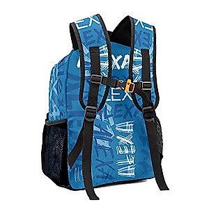 ZAACUSTOM Personalized School Backpack for Kids, Waterproof Custom Printed Bookbag with Name for Elementary Students, Fashion Customized Casual Book Bag Back Pack for Boys Girls