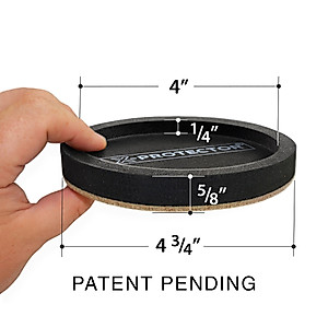 Felt Furniture Sliders for Hardwood Floors X-PROTECTOR 8 PCS 4 3/4” - Furniture Slider with Unique Design - Heavy-Duty Furniture Movers for Hard Surfaces - Felt Sliders - Move Your Furniture Easily!