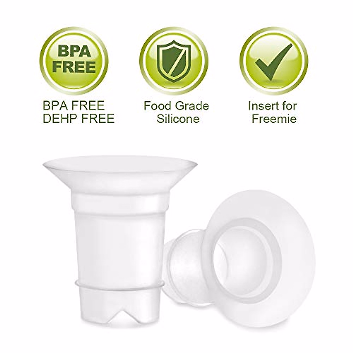 Maymom Flange Inserts 24 mm for Spectra 28 mm Hands Free Collection Cup. 2pc/Each