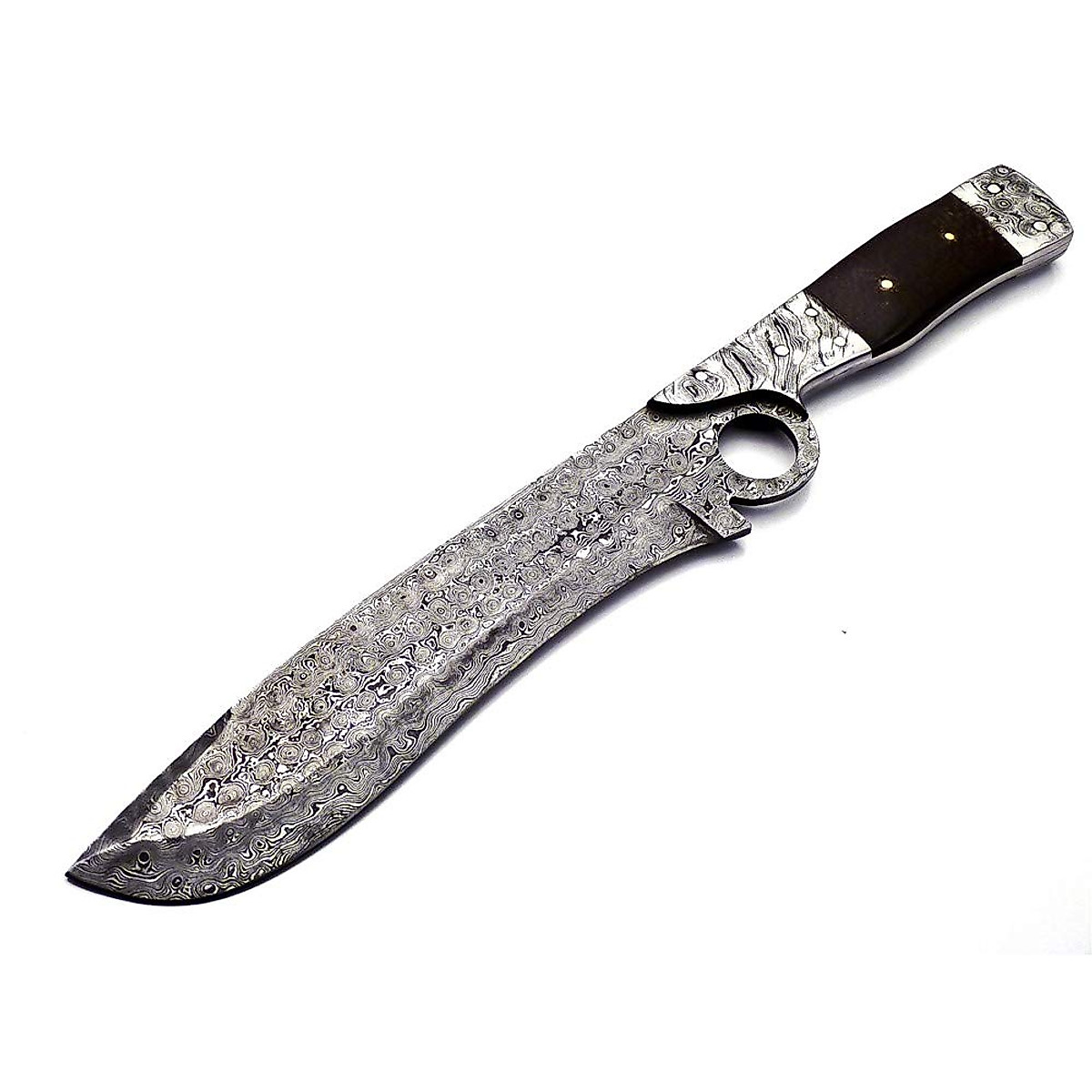 Custom Handmade Damascus Steel Knife Hunting Knife | Outdoor Knife Camping Knife | Handle Made of Micarta with Free Genuine Leather Sheath