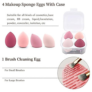 Makeup Brushes 22 Pcs Makeup Kit,Foundation Brush Eyeshadow Brush Make up Brushes Set (Pink, 22 Piece Set)