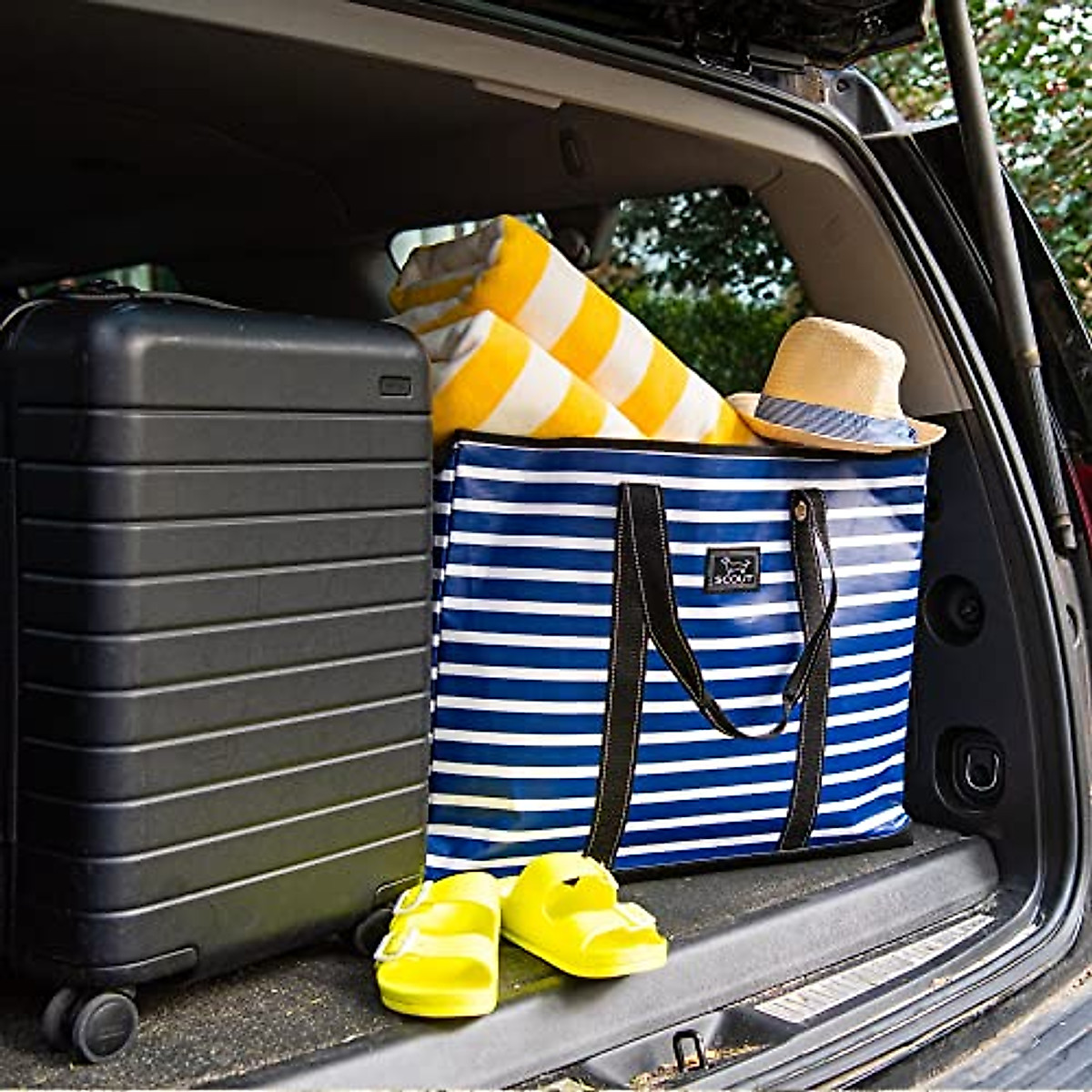 SCOUT 4 Boys Extra Large Beach Bag for Women - Waterproof Beach Tote with Zipper Closure and Handles - Utility Tote Bags