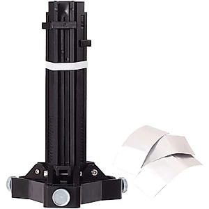 SOPOGER Archery Arrow Fletching Jig Kit 3D Straight Fletching Tool Adjustable Columnar Arrow Fletching Bonding Tool with Scale for Crossbolts DIY Arrows Feathers Vanes (Black)