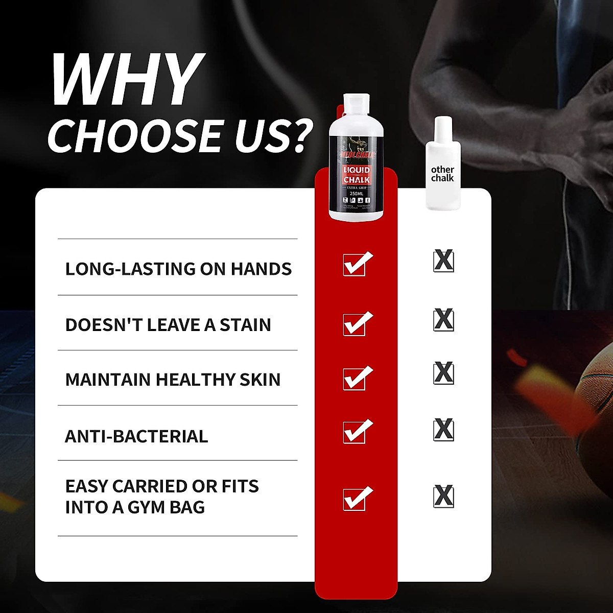 Togear Liquid Chalk, Sports Chalk, Hand Grip Chalk,Weightlifting Chalk,Gym Chalk,Work Out Chalk for Cross Training, Powerlifting,Pole Dance(50ML)