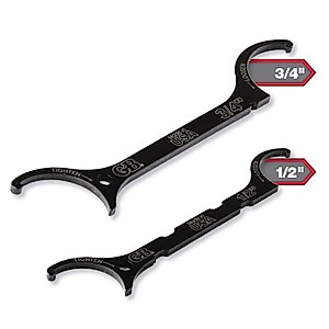 Gardner Bender LNW-KIT Locknut Wrench Kit, ½ & ¾ Inch., Loosen / Tighten locknuts, Steel Construction fits UL locknuts, 2 Pk. Bundle, Black