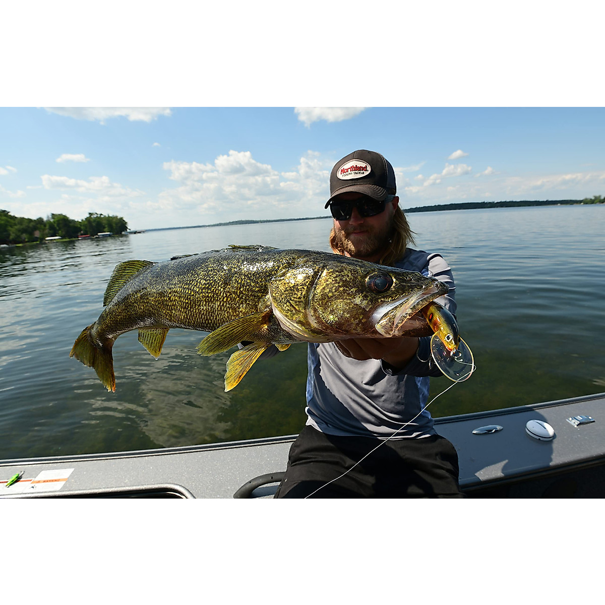 Rumble B Crankbait, Spotted Lava, 3/8 Oz, Dives 10-14 Feet for Bass, Walleye, Trout, and Pike