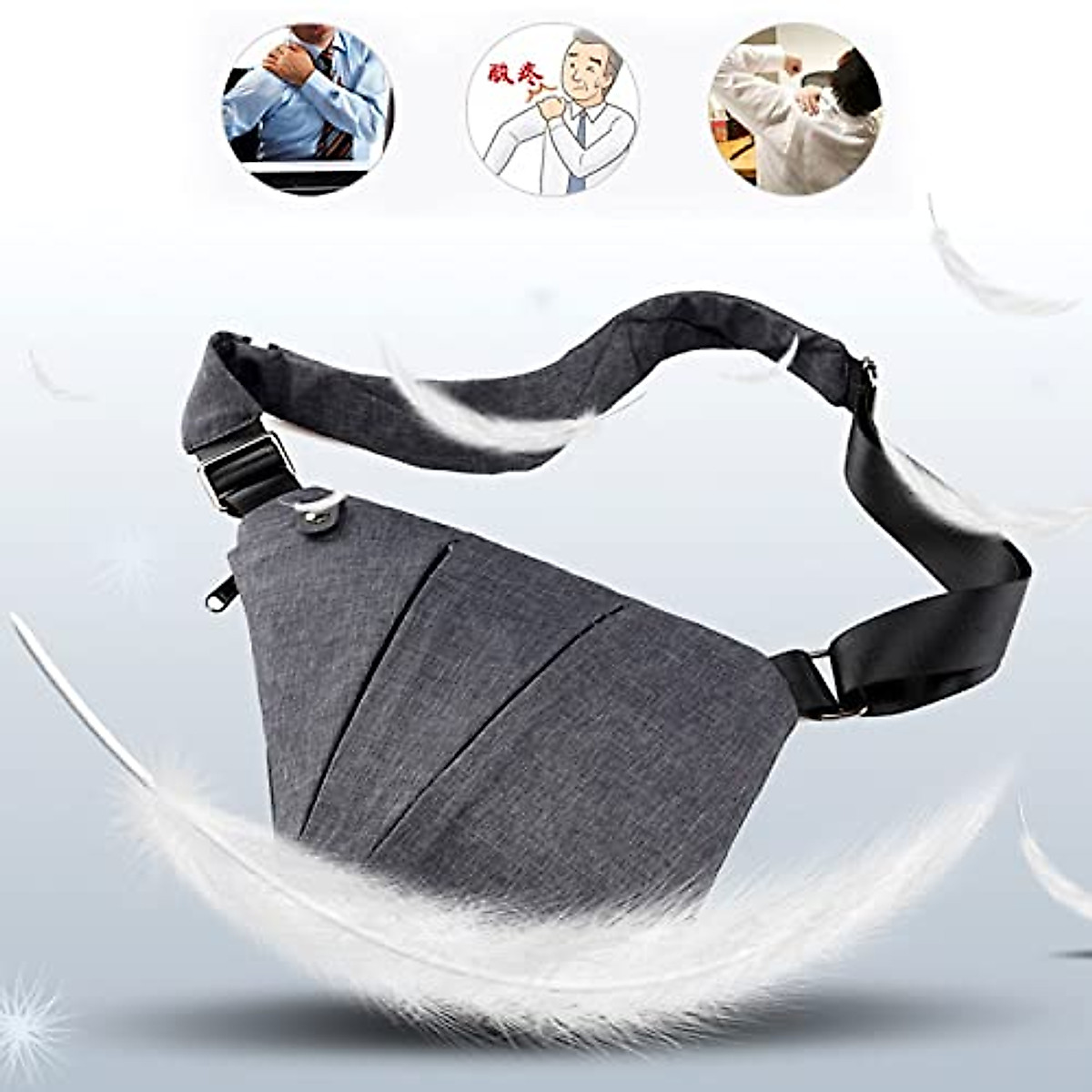 TEMMGY 2023 New Personal Flex Bag,Personal Flex Bag for Women Men，Flex Bags Crossbody Womens,Flex Bags for Men Women (Black,Right)