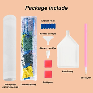 Acudotr Diamond Painting Kits for Adults, 5D DIY Diamond Art Kits for Beginners, Full Drill Diamond Painting Kits for Home Wall Decor, Dreamcatcher, 12x16 Inch