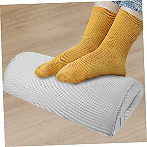 Anneome Ergonomic Leg Pillow Under Knee Pillow for Sleeping on Back Knee Pillow for Leg Support Half Round Leg Pillow Grey Mesh Pillow Cover