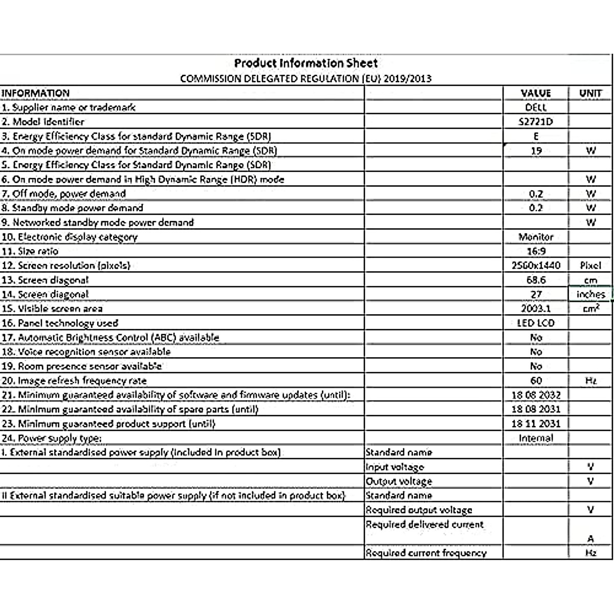Dell S2722DC 27 USB-C Monitor QHD 2560x1440- S2722DC