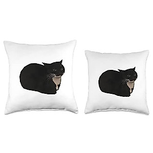 Cat Memes Spinning Maxwell Throw Pillow, 18x18, Multicolor