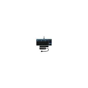 Logitech G PRO Mechanical GX Brown Tactile Switch Gaming Keyboard (League of Legends Edition) Bundle with Palm Rest and 4-Port USB 3.0 Hub (3 Items)