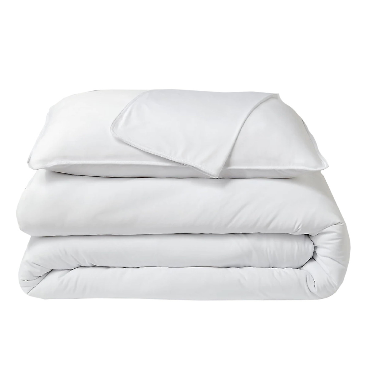 SHEEX Original Performance Cooling Duvet Cover Set, Lightweight King Duvet Cover with 2 King Pillow Shams, Bright White