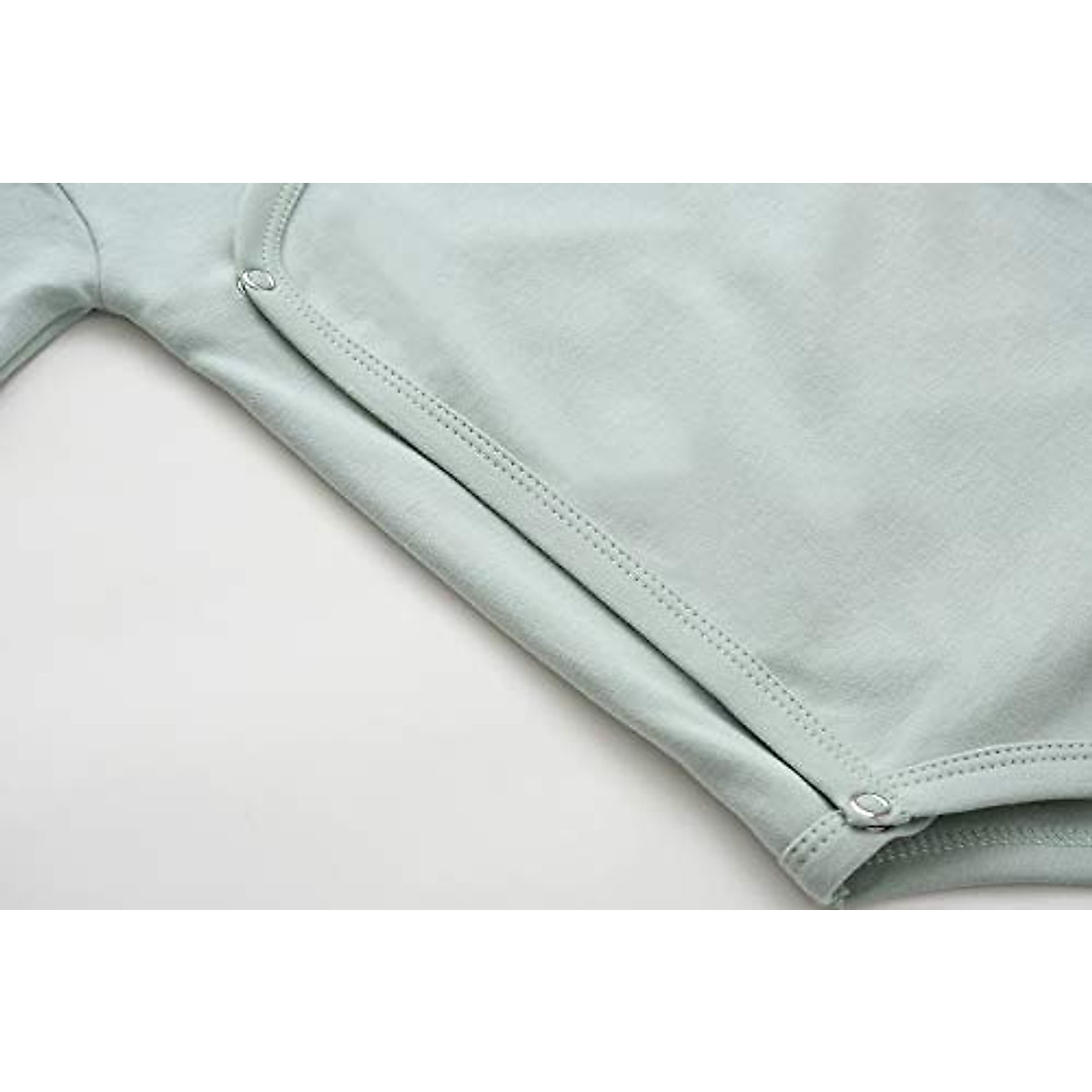 Baby Boys Girls 3-Pack Side Snap Bodysuit Cotton Short Sleeve Soild Kimono Shirt 0-12 Months (C, 0-3 Months)