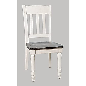 Madison County Reclaimed Pine Slatback Farmhouse Dining Chair (Set of 2)