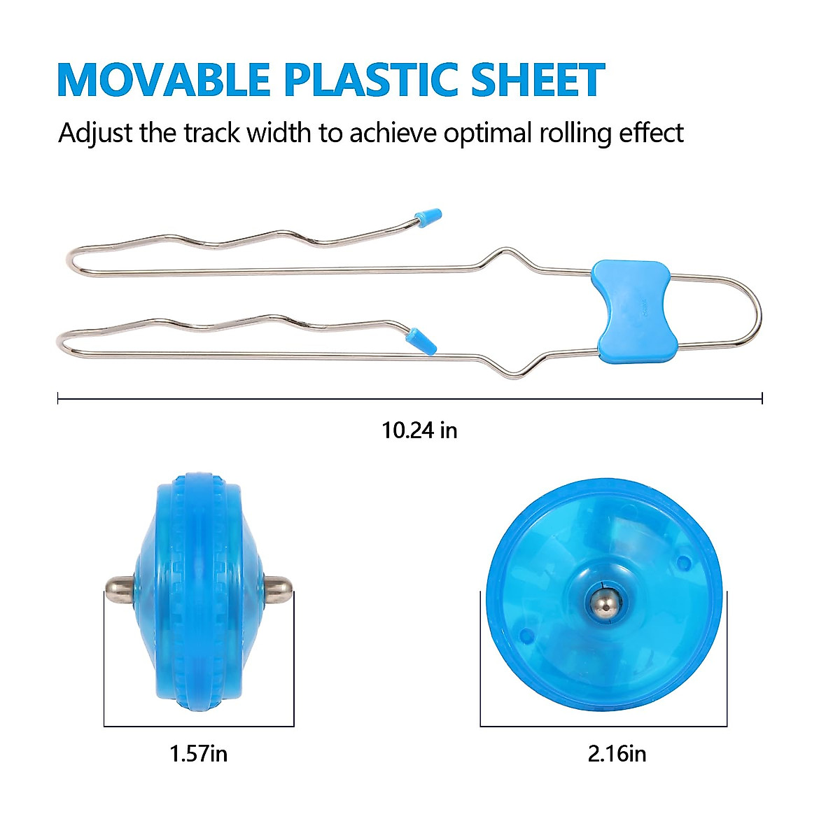 Cemirk Retro Kids Light Up Gyro Wheel Set - Includes 3 10-Inch Track Twisters, Spinning and Light Combo, to Capture Kid's Attention, Ideal for Easter, Birthdays, Christmas, and More