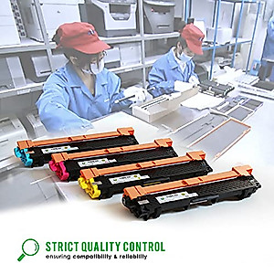 LINKYO Compatible Toner Cartridge Replacement for Brother TN221 TN225 (TN221BK, TN225C, TN225M, TN225Y, 4-Pack)