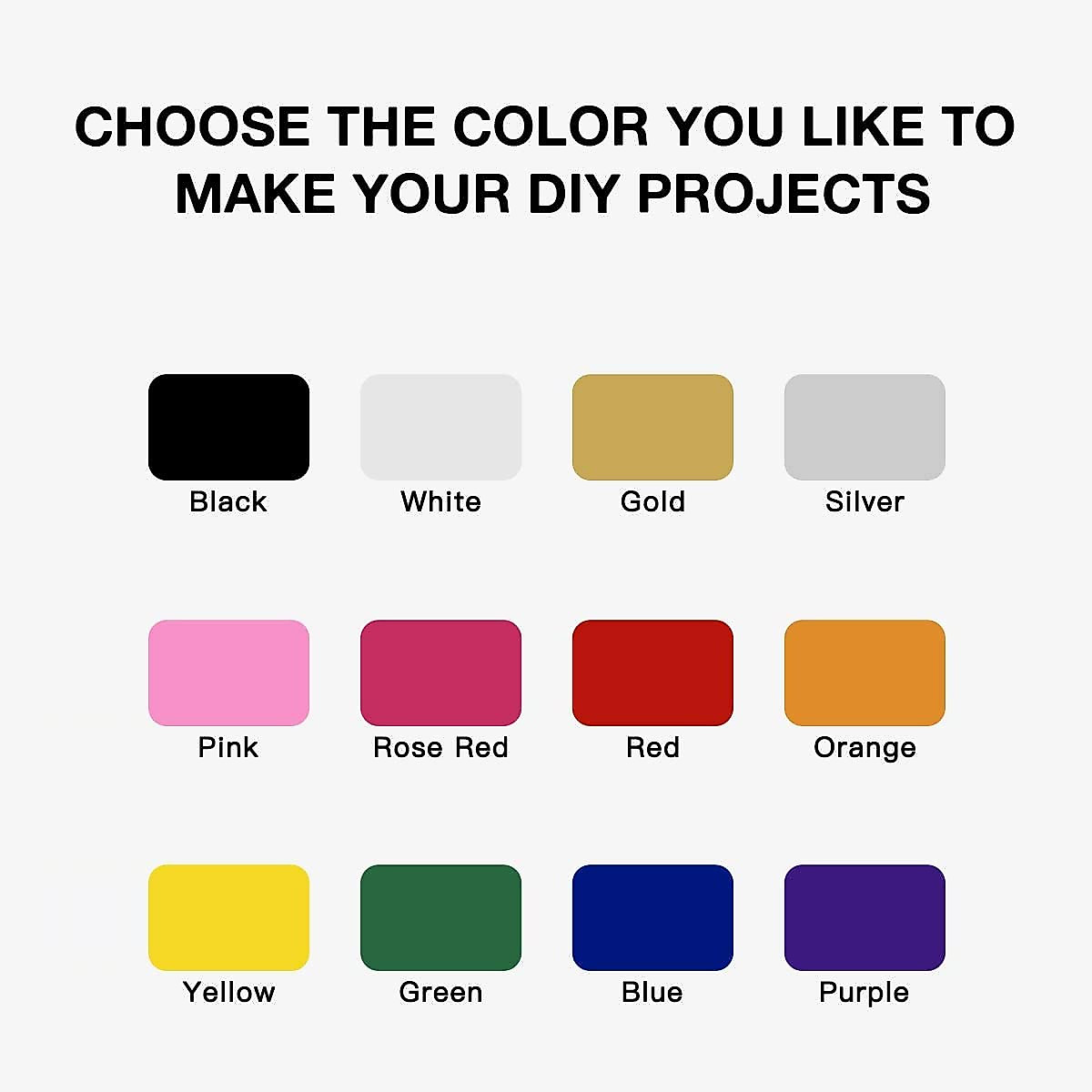 JANDJPACKAGING HTV Heat Transfer Vinyl Bundle - 12" x 5ft HTV Vinyl Rolls for Cricut, Silhouette & Cameo 12Pack Assorted Colors Iron on Vinyl Bundle