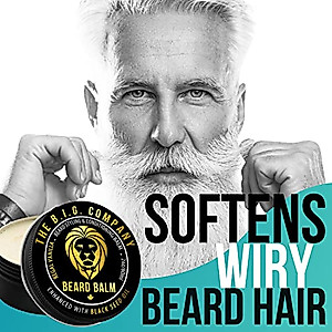 B.I.G. Company Beard Balm for Men - Light Weight Beard Wax with Good Hold, Styling, Control and Deep Conditioning of Beard Hair - Promotes Natural Beard Growth