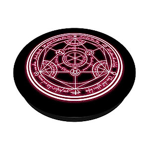 Blackcraft Human Transmutation Circle Witch Symbol PopSockets PopGrip: Swappable Grip for Phones & Tablets
