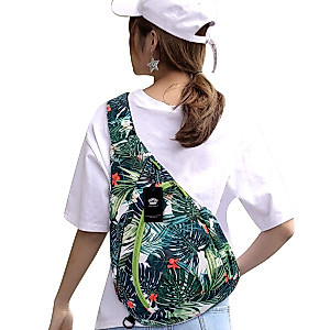 HUA ANGEL Crossbody Sling Bag for Men & Women-Fashion Chest Shoulder Daypack Casual Backpack for Travel Hiking Gym