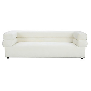 TOV Furniture Elsa Velvet Sofa by Inspire Me! Home Decor (Cream)