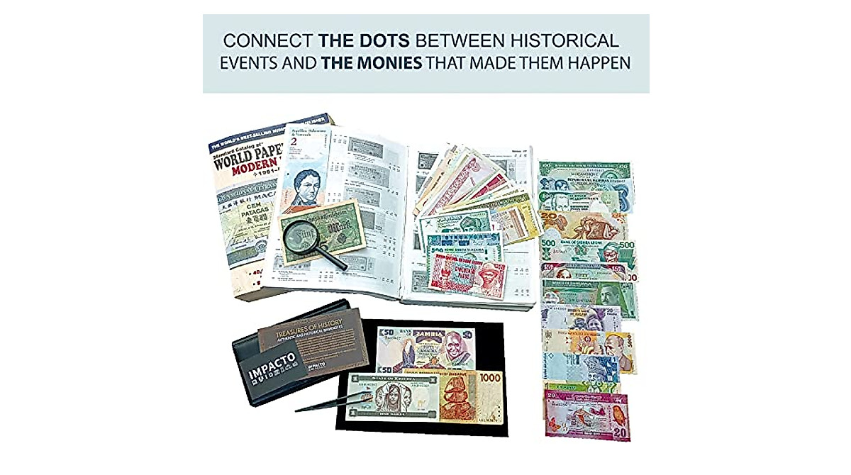 World Currency Collection: 100 Uncirculated Banknotes