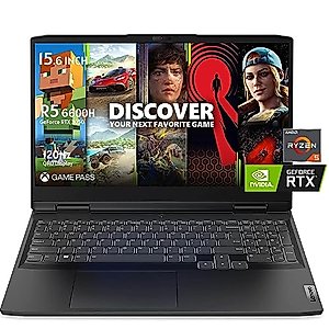 Lenovo 2023 Newest IdeaPad Gaming 3 Laptop, 15.6" FHD 120Hz Display, AMD Ryzen 5 6600H Processor(Beat i5-12400F), NVIDIA GeForce RTX 3050, 32GB DDR5 RAM, 512GB SSD, WiFi 6, Bluetooth, Windows 11 Home