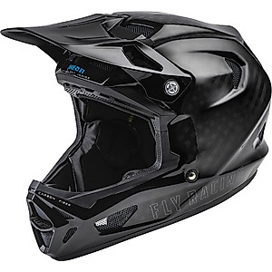 Fly Racing WERX-R Adult Carbon Cycling Helmet (Black, Medium)