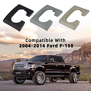 ONER AUTO PARTS Center Console Cup Holder Replacement Pad, Bench Seat Center Console Cupholder Armrest Pad,Include 2pcs Coasters,Compatible with 2004-2014 Ford F-150 (Grey)