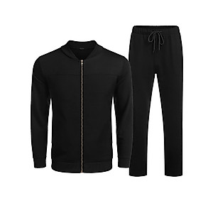 COOFANDY Men's Tracksuit Athletic Full Zip Casual Sports Jogging Gym Sweatsuit