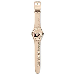 Swatch New Gent Biosourced LA TRAHISON DES IMAGES by RENE MAGRITTE Quartz WATCH