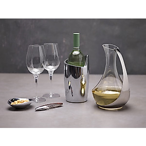 nambe Vie Cabernet Wine Glasses | Long Stem Red Wine Glasses for Merlot and Cabernet Sauvignon | Set of 2 Clear Glasses | 29.5 Ounces Each | Designed by Neil Cohen