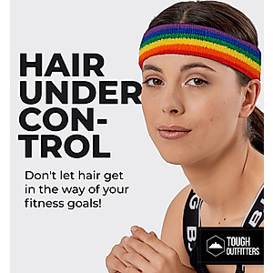 Running Headbands for Men and Women - Athletic Sweatband - Terry Cloth Bands for Basketball, Tennis, Football, Gym, Running, Cosplay & Costumes