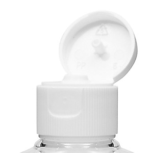 Okuna Outpost 50 Pack Mini Empty Plastic Bottles with Flip Cap, 2 oz Refillable Travel Container for Liquid Lotion Shampoo