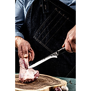 Forged Brute Boning knife, 5.9 inch, handmade, in wooden giftbox